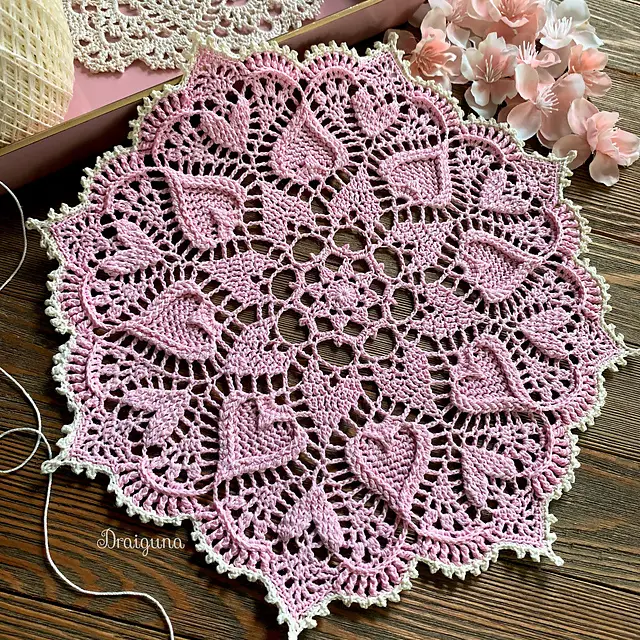 Gorgeous Textured Doily- We Can’t Stop Looking At It! - Daily Crochet