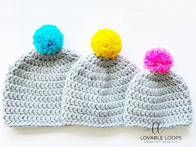 Super Bulky Crochet Hat Pattern- All Sizes - Daily Crochet