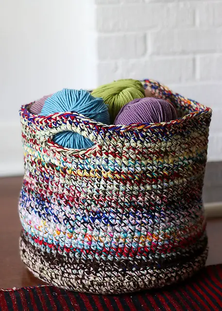 Large Crochet Basket Free Pattern Perfect For Your Fairly Ugly Yarn ...