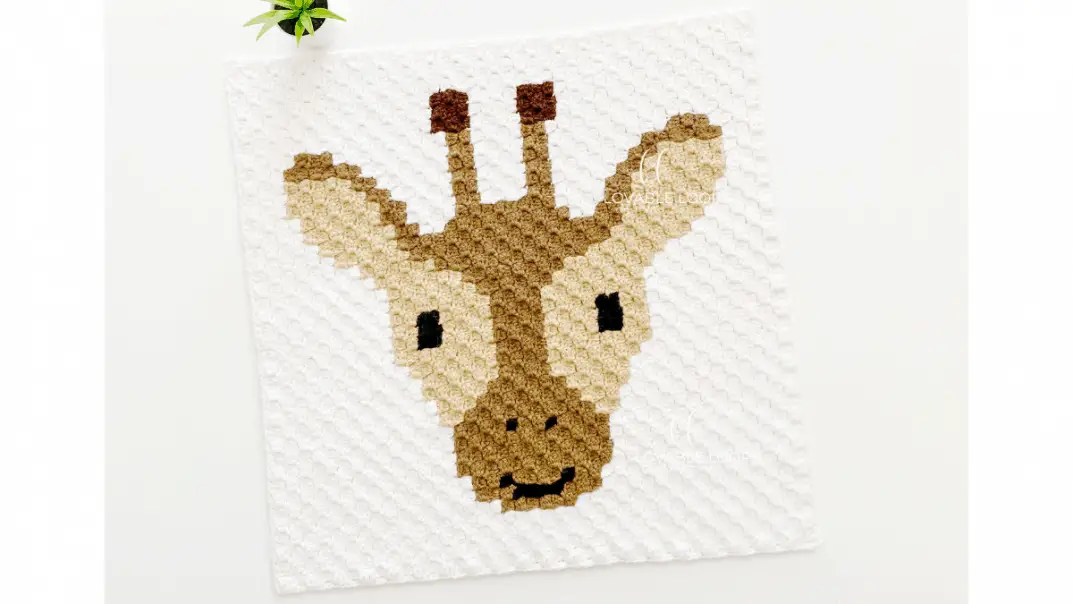 C2C Giraffe Square- C2C Crochet Animal Patterns - Daily Crochet
