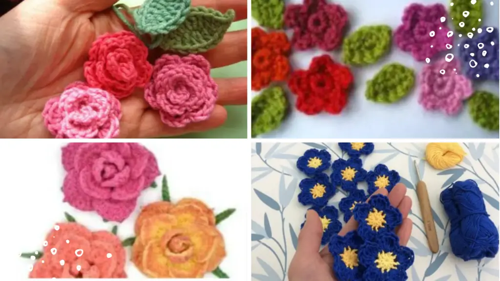 10 Easy Small Crochet Flower Patterns - Daily Crochet