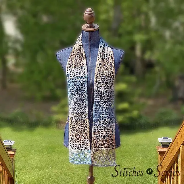 Easy Crochet Summer Scarf Pattern - Daily Crochet