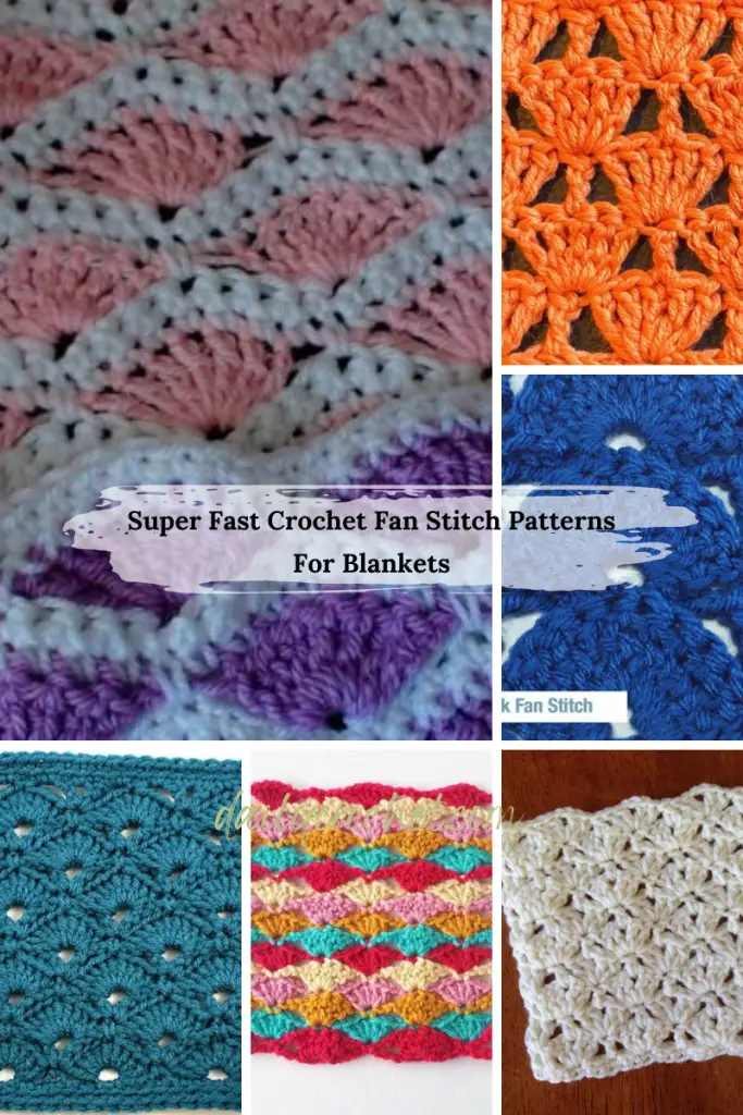 Crochet Fan Stitch: 6 Super Fast Crochet Stitches For Blankets