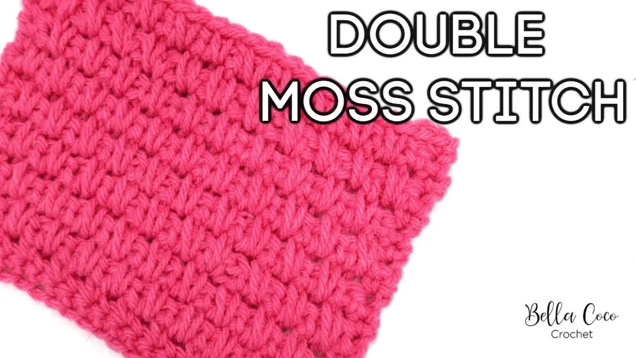 Double Moss Stitch Crochet Pattern - Daily Crochet
