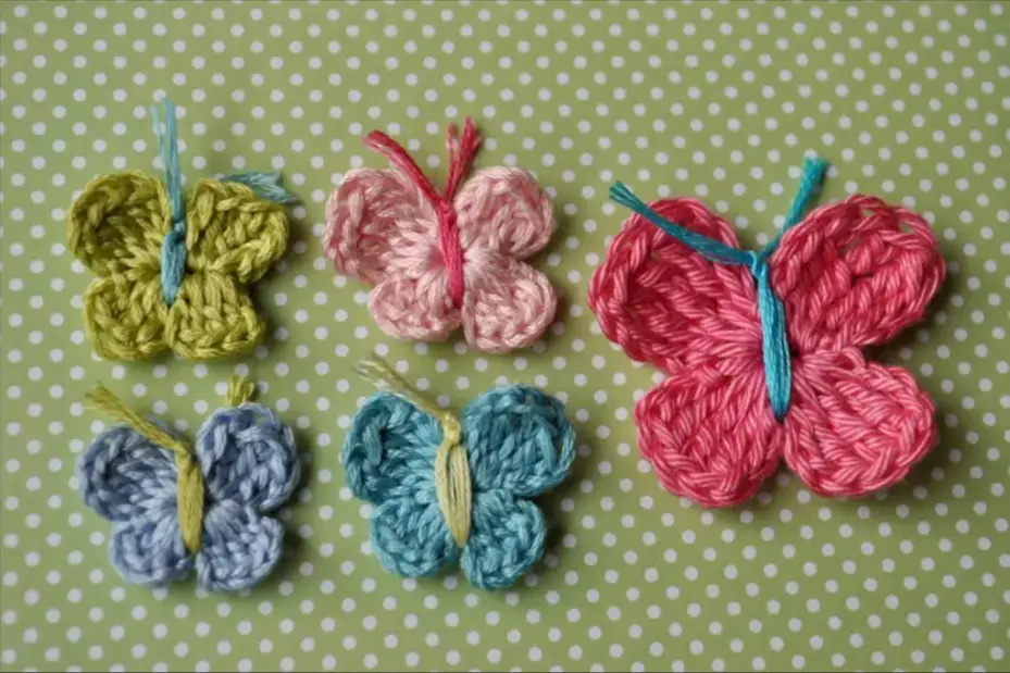 3 Minute Crochet Butterfly Pattern- Too Cute For Words