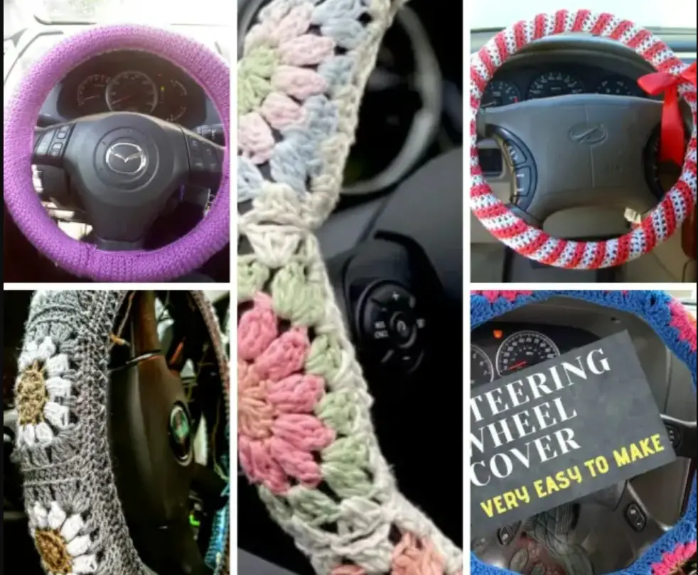 8 Awesome Crochet Steering Wheel Cover Free Patterns
