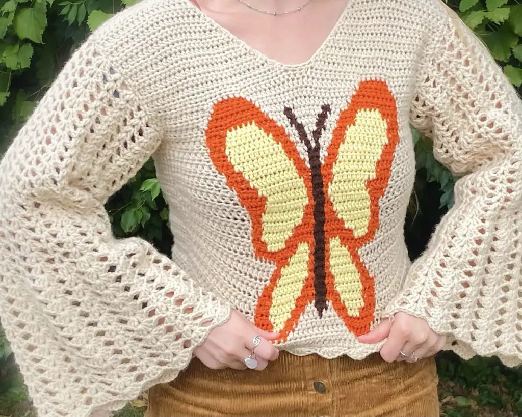 Free Crochet Butterfly Top Pattern: Beginner-Friendly