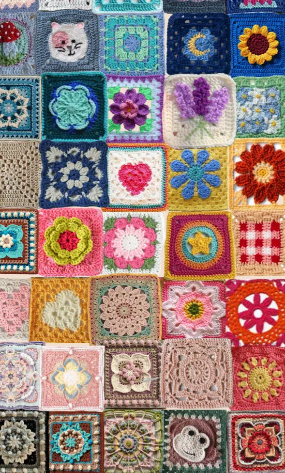 Unusual Granny Square Crochet Patterns- Easy & Free - Knit And Crochet ...