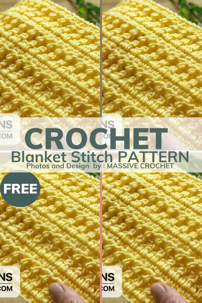 Free Simple Crochet Blanket Stitch - Daily Crochet