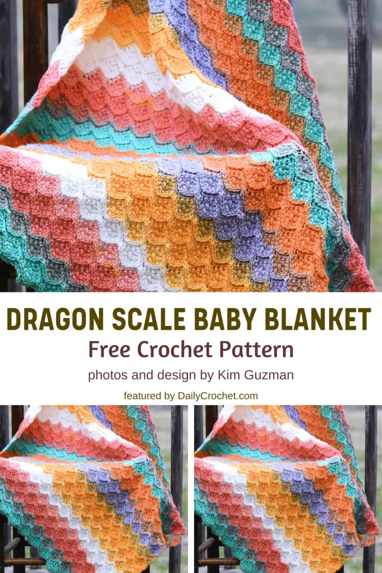 Snuggle Up with the Dragon Scales Baby Blanket! - Daily Crochet