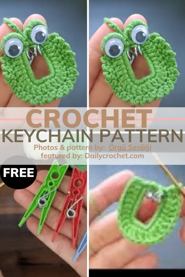 Easy Crochet Keychain Tutorial - Daily Crochet