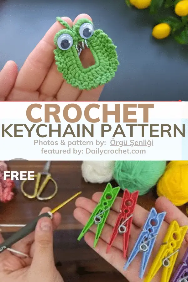 Easy Crochet Keychain Tutorial - Daily Crochet