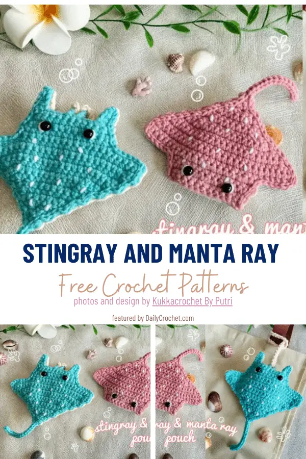 Cute Stingray Free Crochet Pattern - Daily Crochet