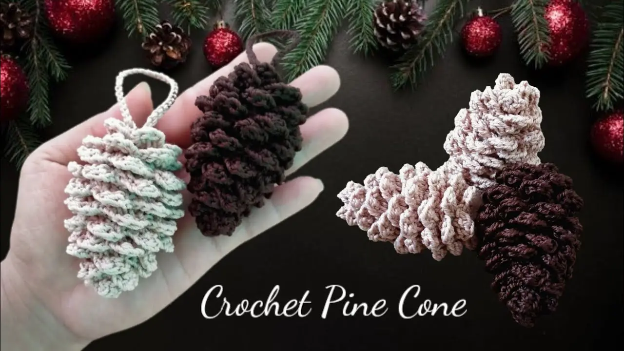 Pine Cone Crochet Ornament: Decorate Your Christmas Tree