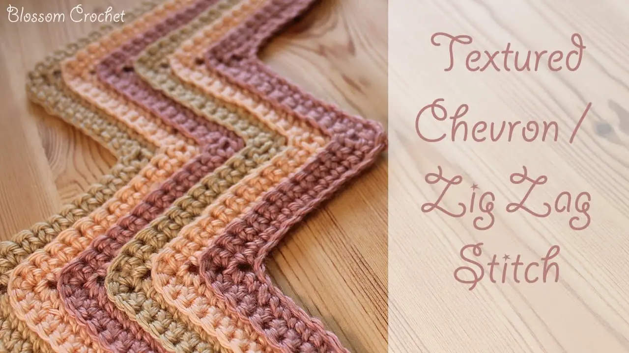 How To Crochet Zig Zag Blanket (Video Tutorial) -DailyCrochet.com