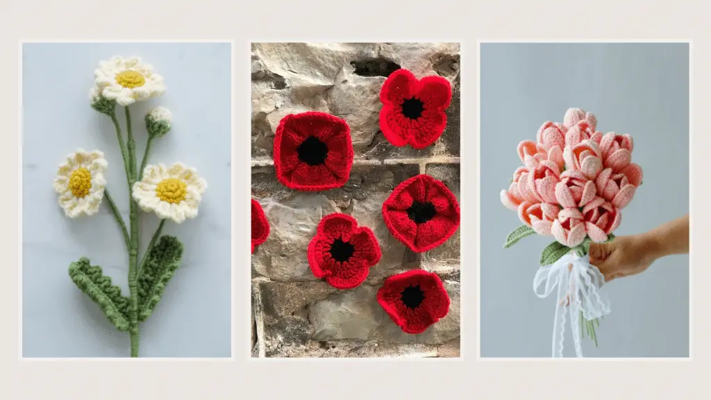 10 Beautiful Crochet Flower Free Patterns - Knit And Crochet Daily